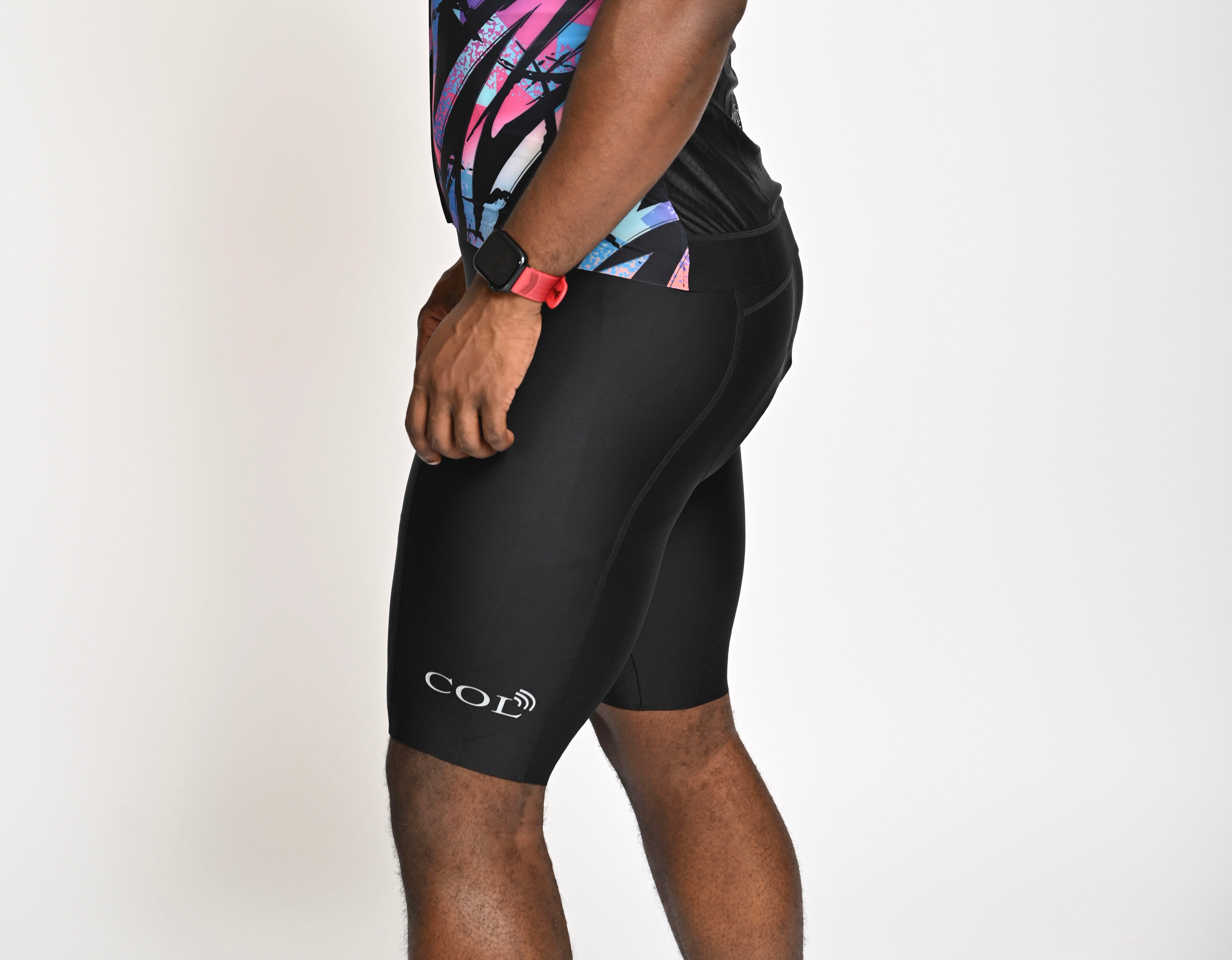 Men's Black Elite Cycling Bibs